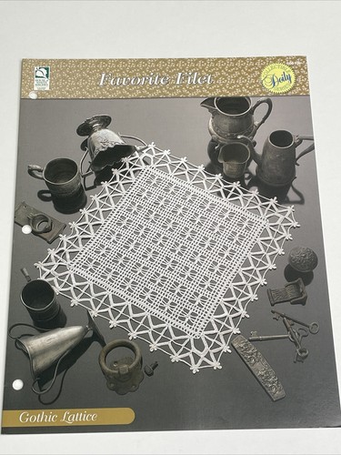 Gothic Lattice Favorite Filet Crochet Doily Pattern House of White ...