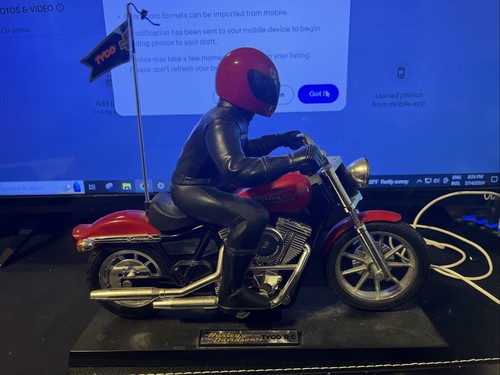 Tyco R/C Remote Control Harley Davidson Motorcycle Turbo Racer Stand ...