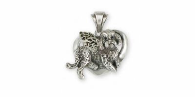 Labradoodle Angel Pendant Jewelry Sterling Silver Handmade Dog Pendant ...
