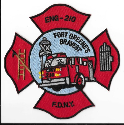 New York Fire Department (FDNY) Engine 210 Fort Greene Patch V1 | eBay