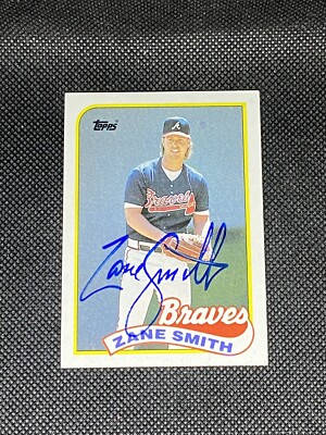 Zane Smith Atlanta Braves Signed Auto 1989 Topps Card #688 ~ COA | eBay