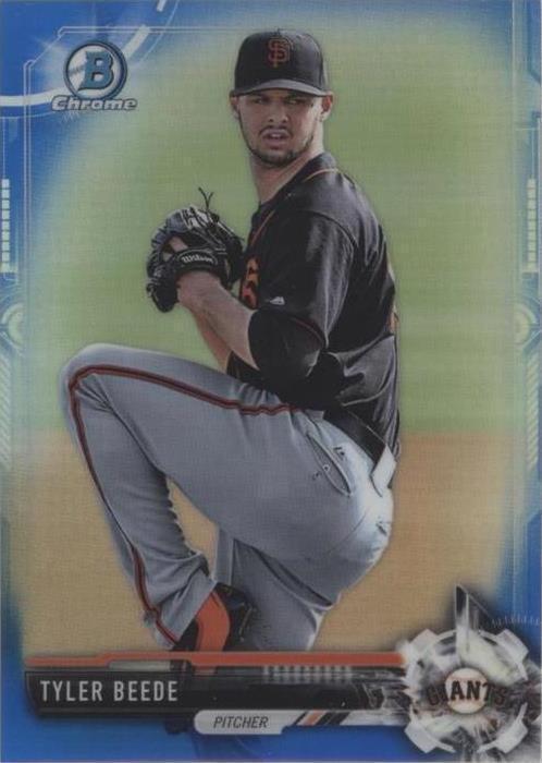 2017 Bowman - Chrome Prospects Tyler Beede #BCP57 Blue Refractor /150 ...