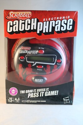 HASBRO SCRABBLE ELECTRONIC CATCH PHRASE HANDHELD ELECTRONIC GAME ...