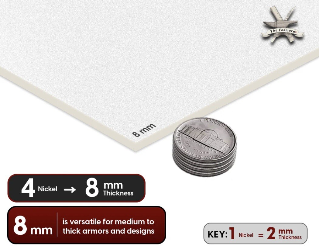 The Foamory High Density EVA Foam 8mm Thick 35″x 59″ Sheet White NEW | eBay