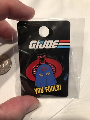 GI Joe Cobra Commander You Fools! Lapel Pin Free Ship In USA | eBay