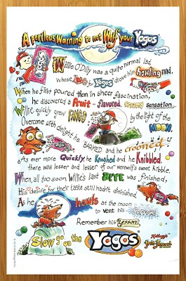 2008 Kellogg's Yogos Fruit Snacks Print Ad/Poster Werewolf Halloween ...