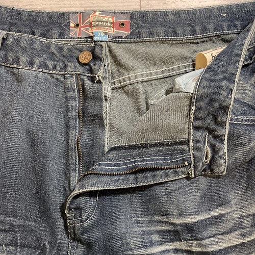 Vintage Monarchy Collection Jeans Mens 38x 30 Blue Dark Wash Denim Wide ...