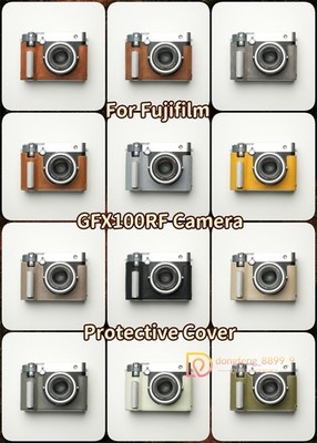 For Fujifilm GFX100RF Camera Protective Cover Handle Cowhide Leather ...