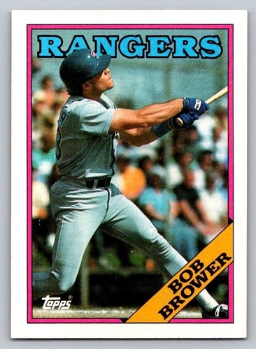 1988 Topps #252 Bob Brower - Texas Rangers | eBay
