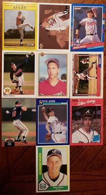 Steve Avery Rookie Card Lot Of 10. No Dupes! | eBay