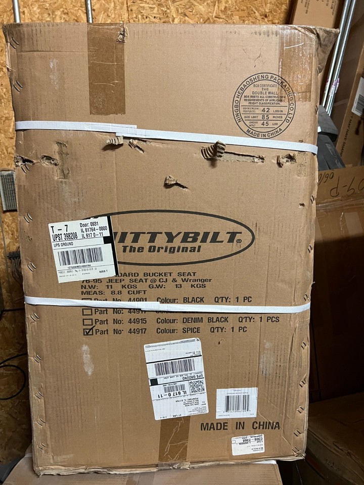 Smittybilt Standard Front Bucket Seat Denim Spice 44917 | Aftermarket ...