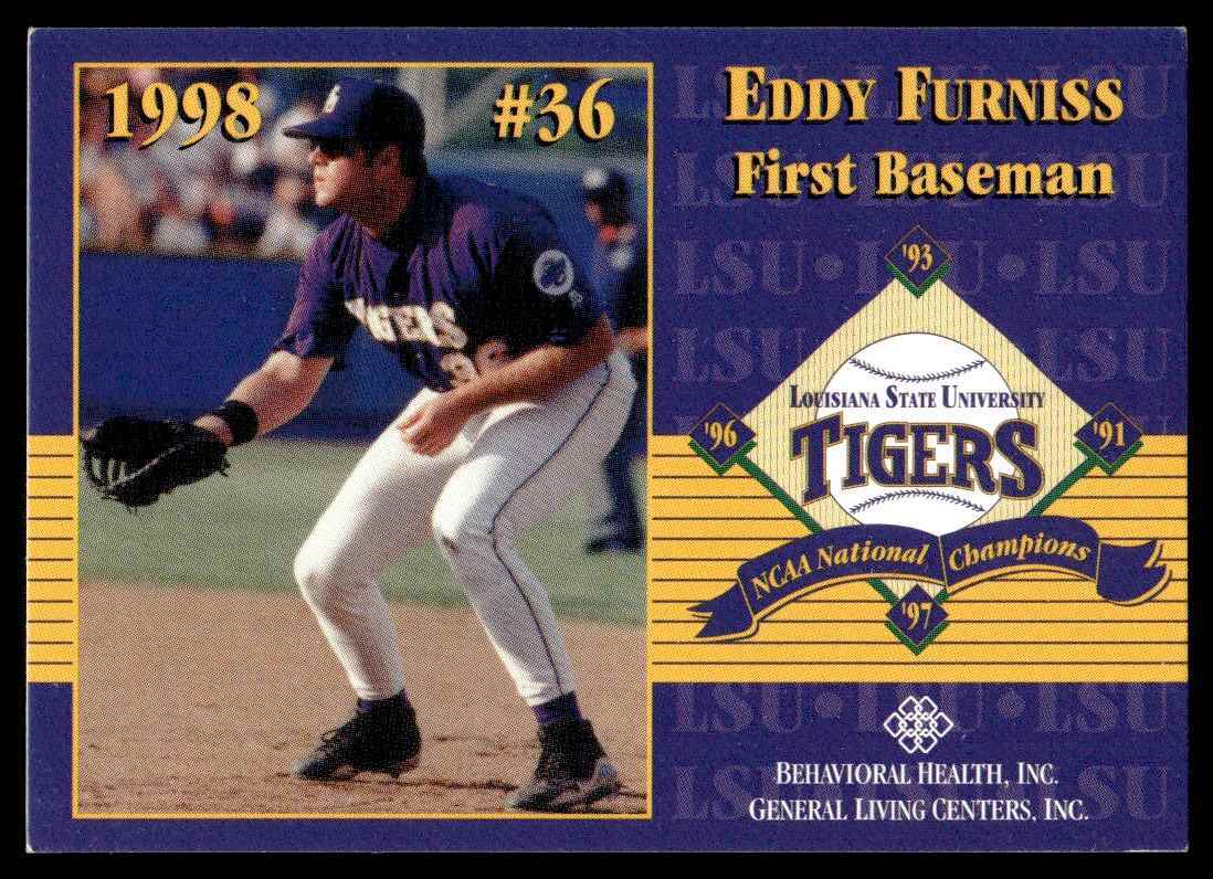 1998 Behavior Health General Living Center Eddy Furniss LSU Tigers #2 ...