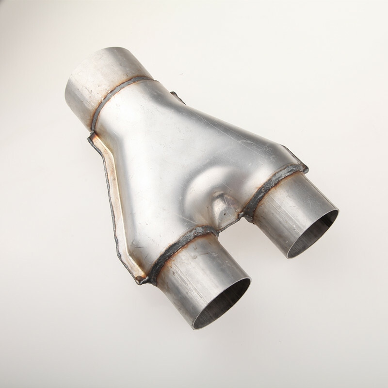 Universal Custom Exhaust Y-Pipe 2.25" Dual 2.5" Single Aluminized Steel ...