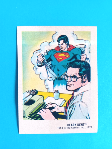 1978 SUNBEAM BREAD DC COMICS SUPERHEROES STICKER CLARK KENT #3 ...