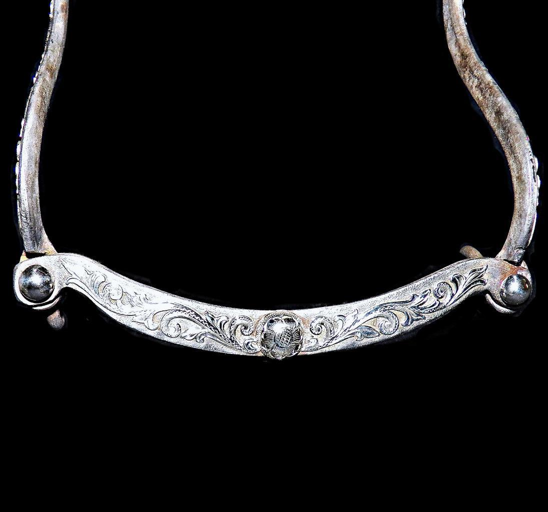 Jim Thomas Sterling Silver Filigree Cavalry Shank Mullen Mouth ...