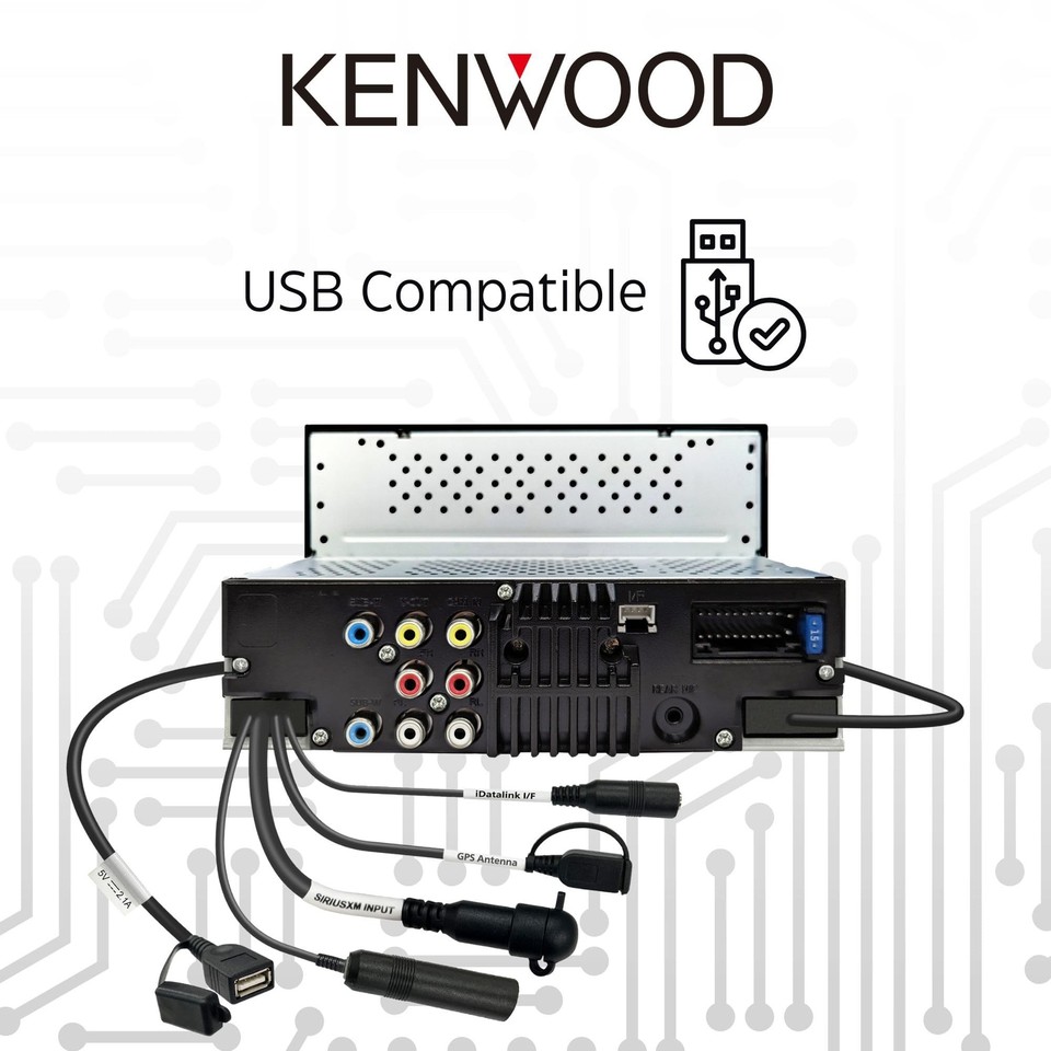 Kenwood DMX5710S 6.8" AM FM BT Car Stereo- Wireless Apple CarPlay ...