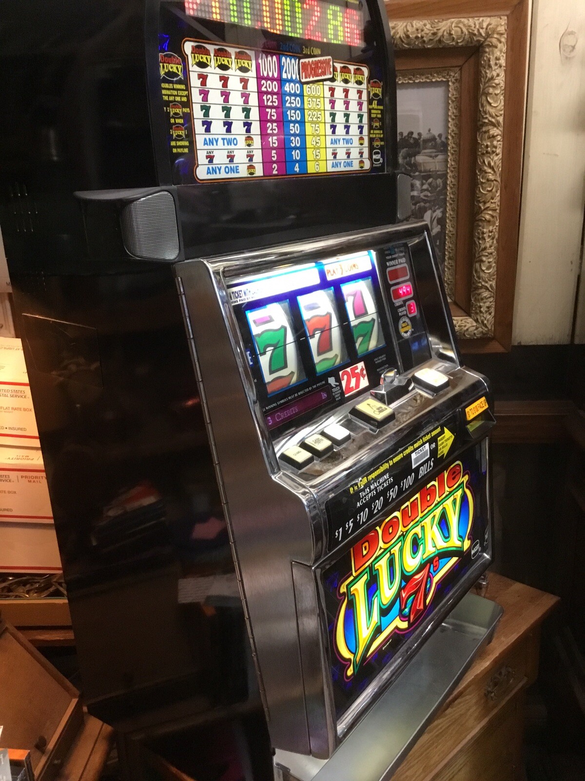 IGT Double Lucky 7s Progressive Slot Machine. | eBay
