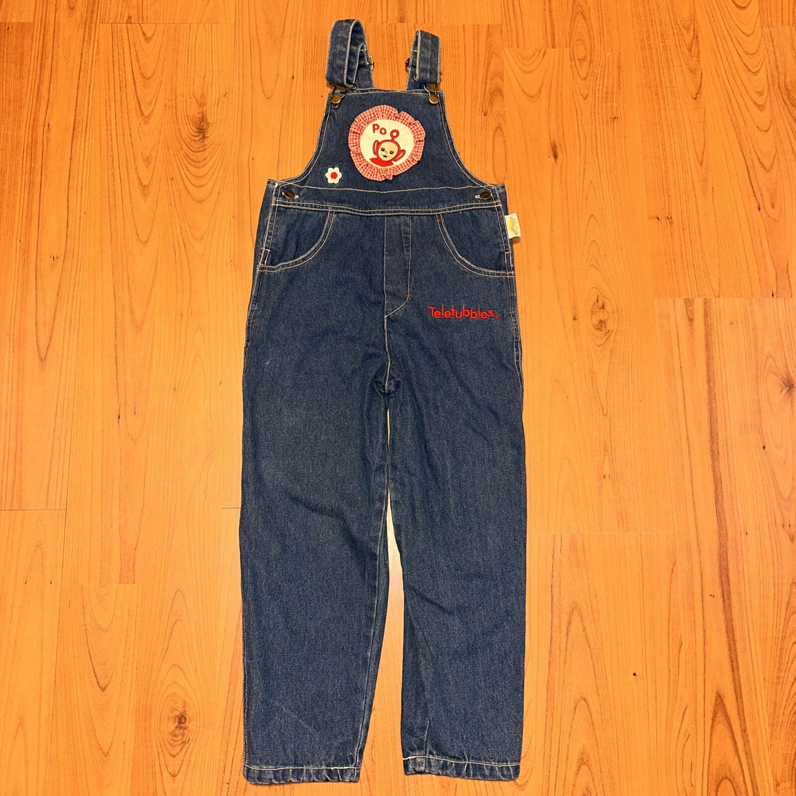 Vintage Teletubbies Denim Overalls Kids Toddlers Size… - Gem