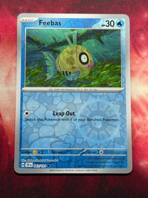 Pokemon Card Feebas Reverse Holo Surging Sparks 041/191 | eBay Australia