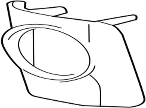 52127-60130 Toyota Cover, front bumper hole, rh 5212760130, New Genuine ...