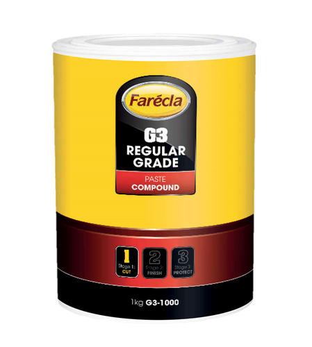 Farecla G3 1KG Rubbing Compound Regular Cutting Paste G3-1000 Tub Car ...