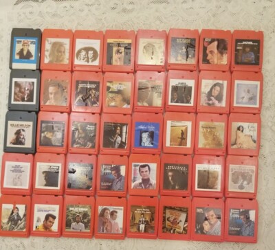 40 Untested Vintage 8 Track Cartridges ~ Country Western | eBay