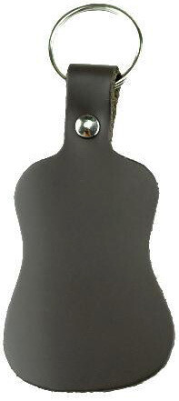 Perris Leather Guitar Shape Key Ring in Black | eBay