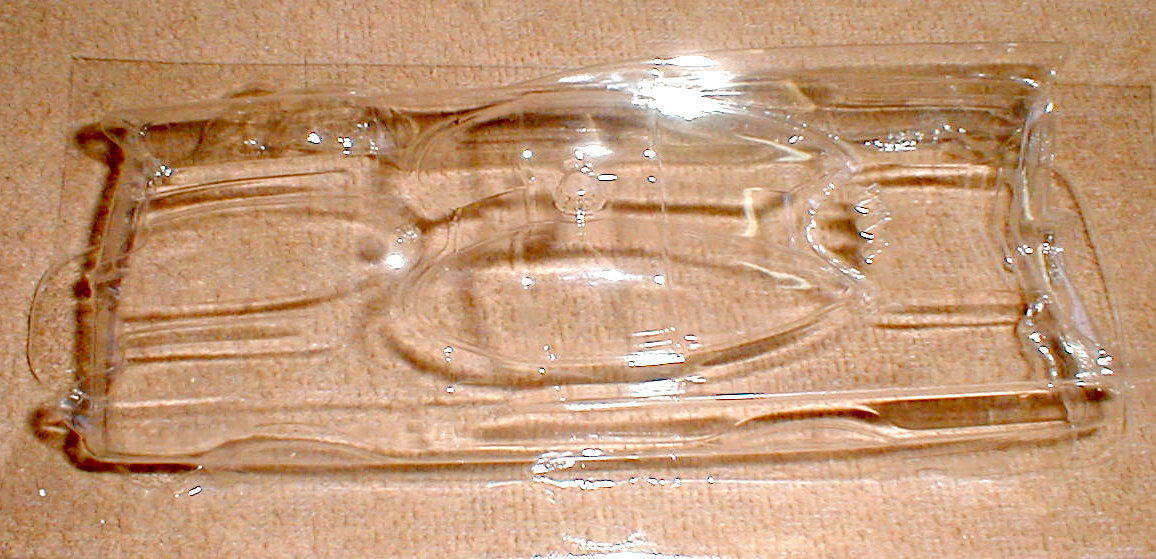 BZ Batmobile Clear Body by Lancer .015" Clear Lexan Original Vintage 1/ ...