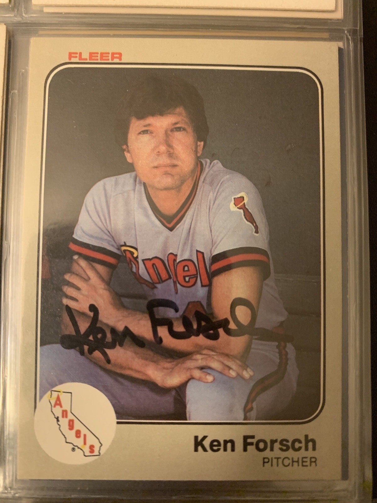 Lot of 7 Ken Forsch baseball cards. 1 card autographed | eBay