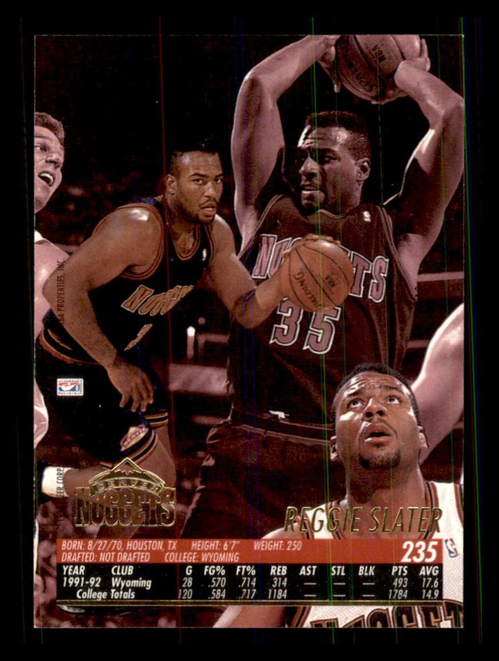 1994 Basketball Ultra Reggie Slater Denver Nuggets #235 | eBay