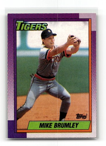 Mike Brumley 1990 Topps #471 Detroit Tigers Baseball Card | eBay