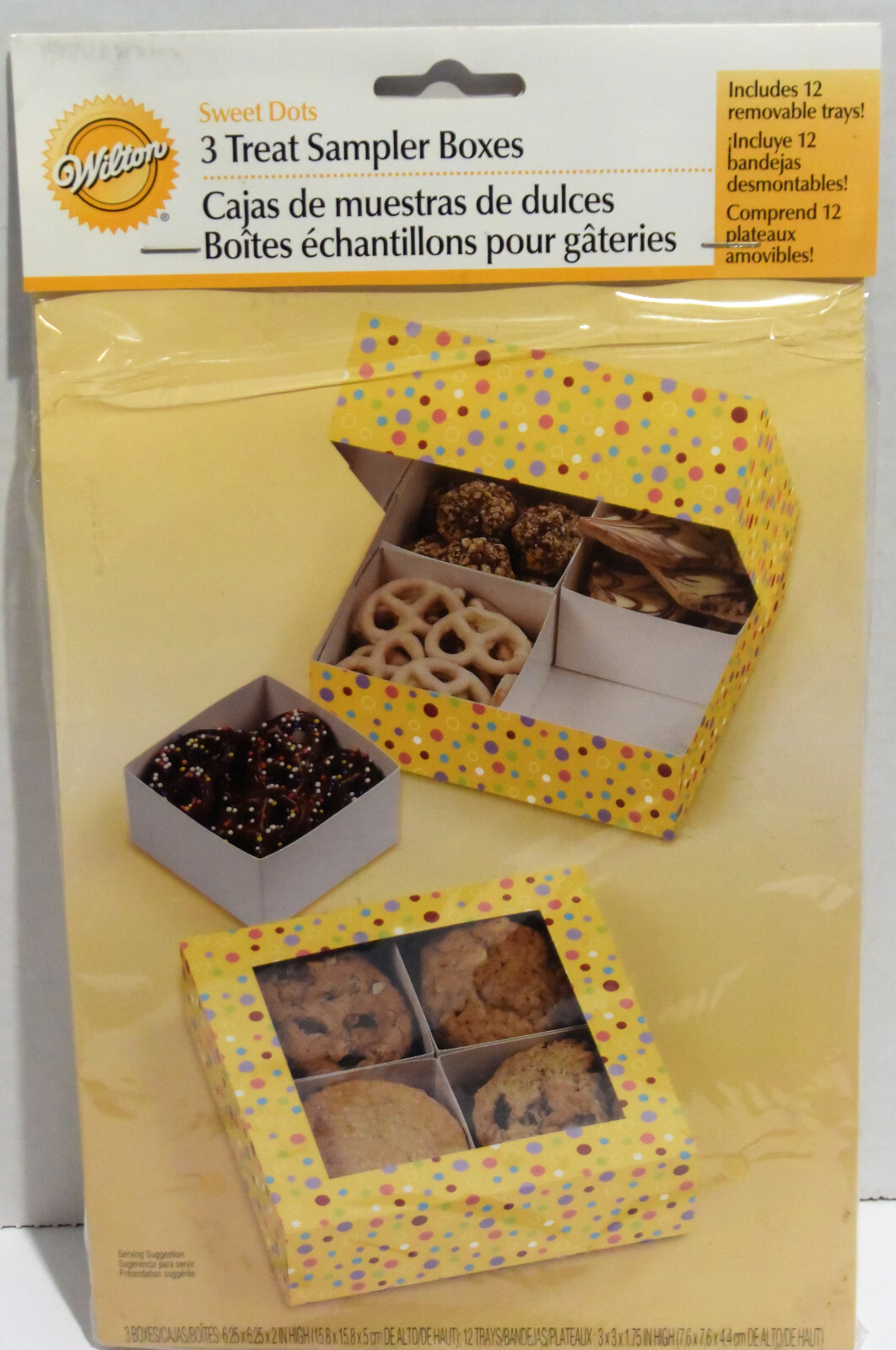 Wilton Sweet Dots 3 Treat Sampler Boxes Polka Dots - NEW | eBay