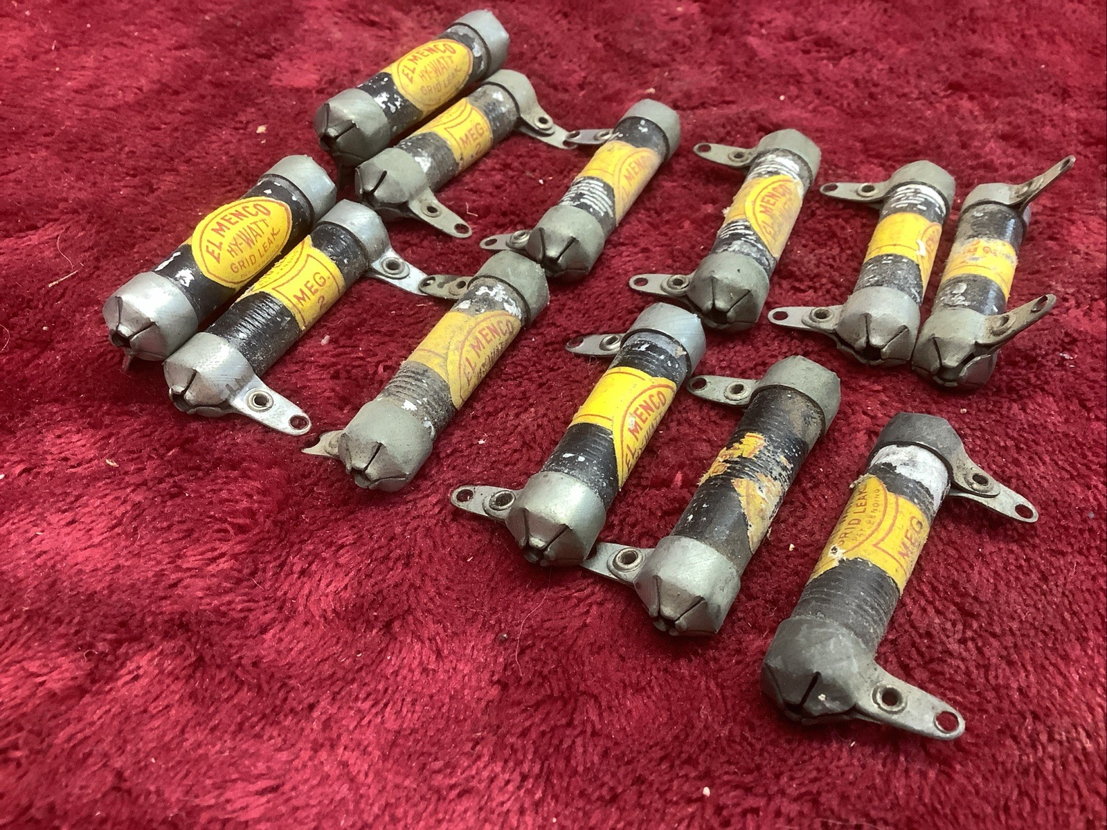 80 Lot~EL MENCO HY-Watt Grid Leak Meg 2 Tube Resistors Radio 1920's ...