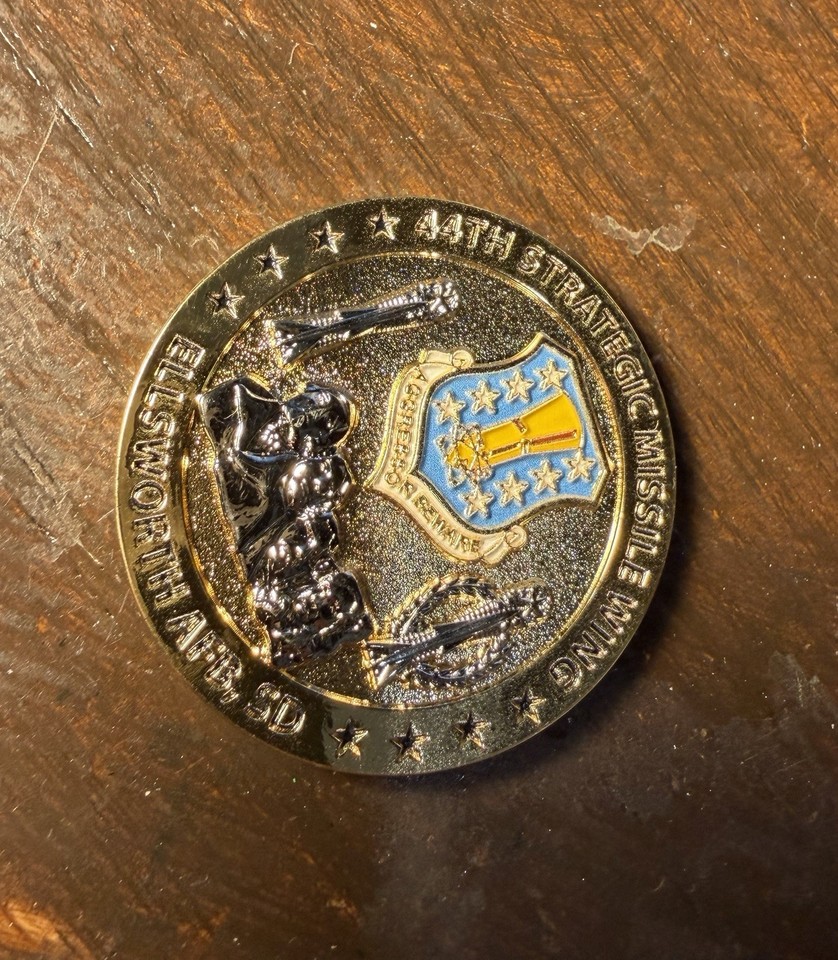 Minuteman Missile CHALLENGE COIN Ellsworth AFB South Dakota 44th ...