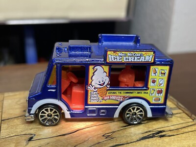 Vintage 1983 Hot Wheels "Mike McCone's Ice Cream" BLUE Truck ..Vintage ...