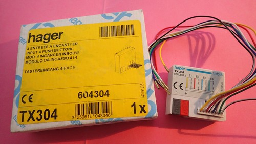 HAGER TX304 - Module 4 entrées à encastrer KNX EIB TEBIS | eBay