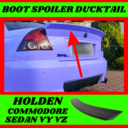 HOLDEN COMMODORE - REAR BOOT TRUNK SPOILER WING DUCKTAIL FITS VY VZ ...