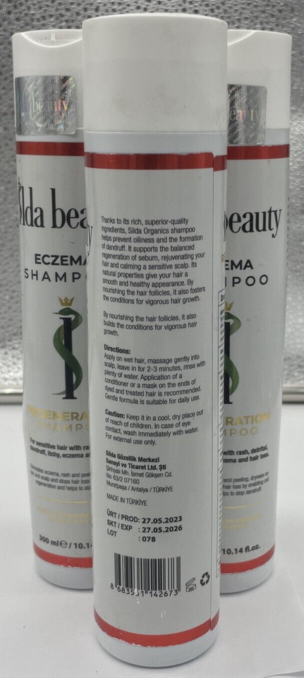 Silda Beauty Eczema Shampoo Long Lasting Relief of Itching & Flaking ...