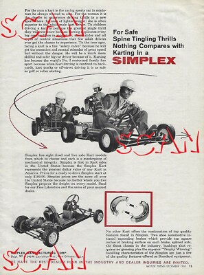 1960 Simplex Go Kart Ad MKIII MKIV 580 A490 Vintage Magazine ...