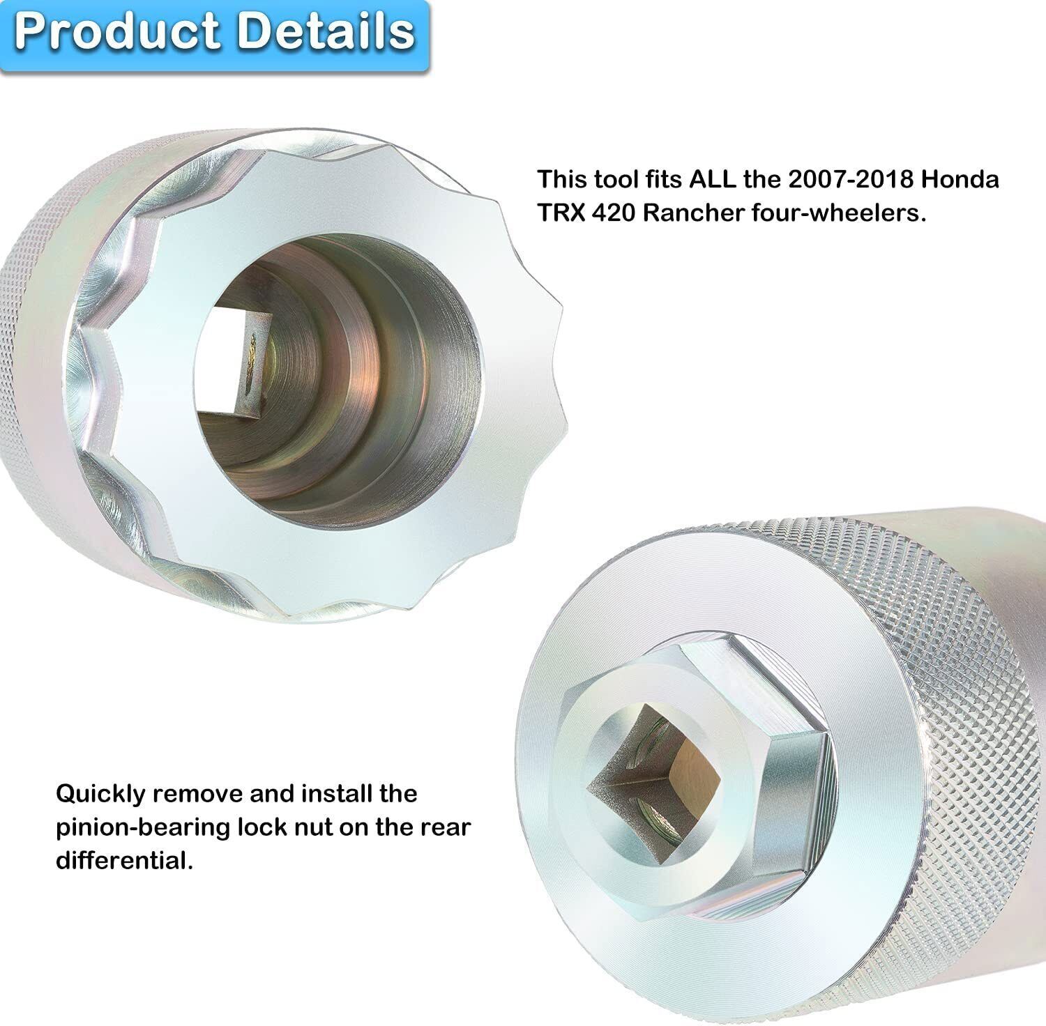 TRX420 Rear Differential Pinion Bearing Nut Socket Tool 64mm for Honda ...