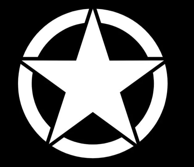 Army Star Sticker Vinyl Decal for Jeep US Military Truck Door Car Hood ...
