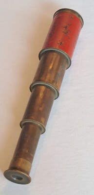 Antique Vintage Miniature 4-Section Maritime BRASS TELESCOPE POCKET ...