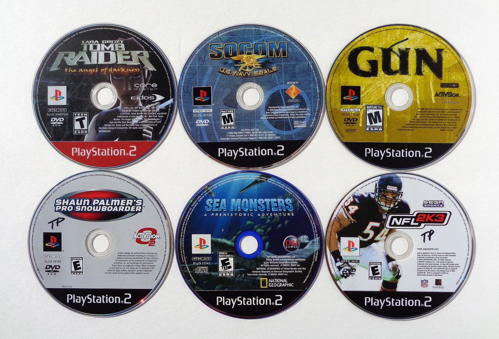 PLAYSTATION 2 PS2 VIDEO GAME LOT LAURA CROFT TOMB RAIDER ANGEL OF ...