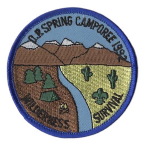 1992 Spring Camporee Wilderness Survival BSA Patch BL Bdr. [VA-4275] | eBay