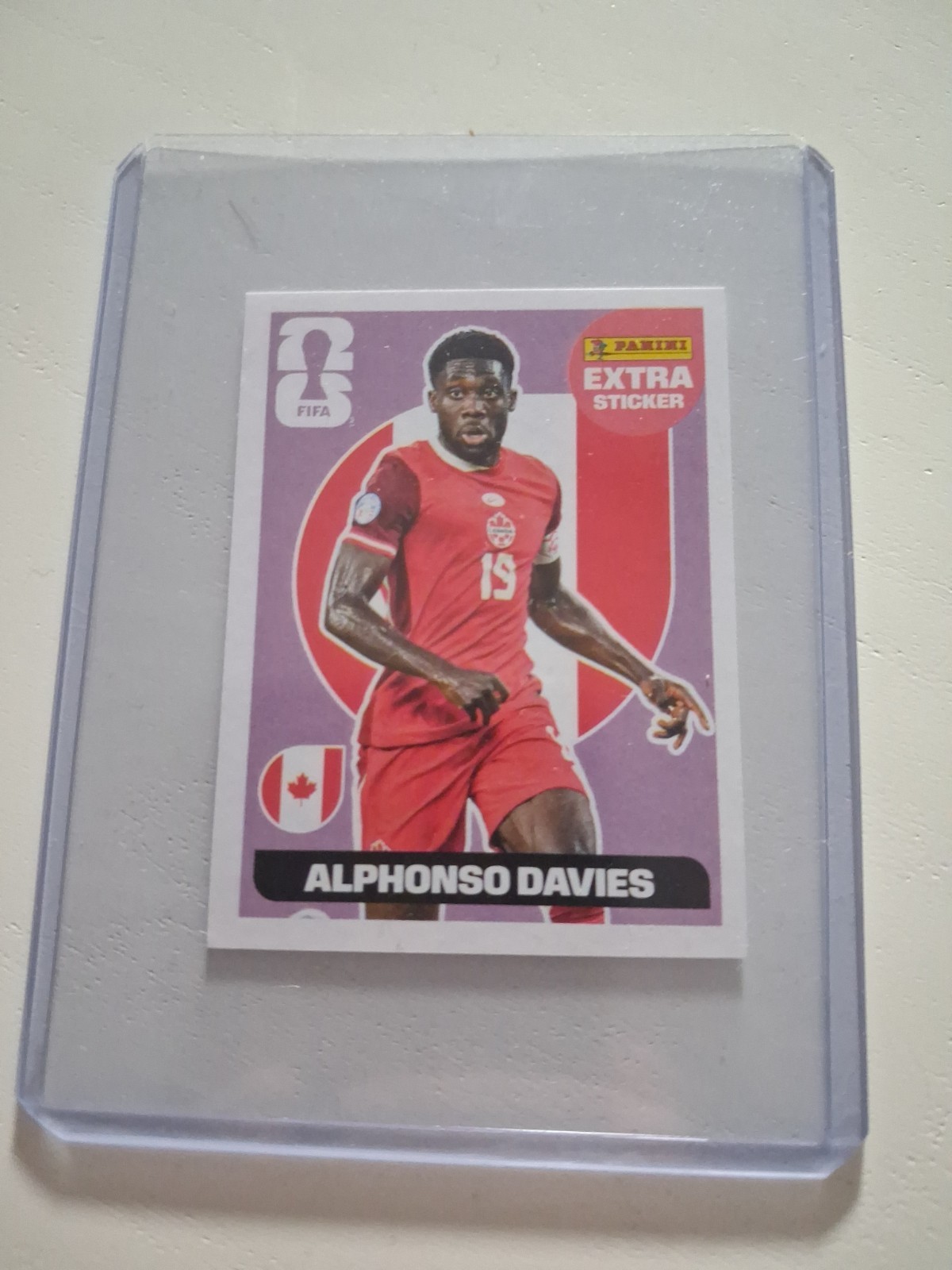 PANINI WM 2026 ALPHONSO DAVIES, BILDER EXTRA STICKER PURPLE