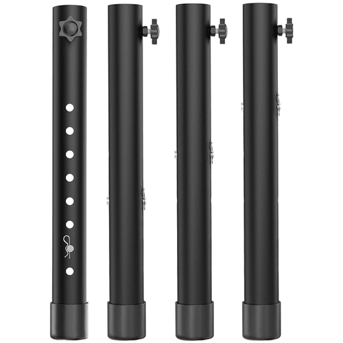 Table Leg Height Enhancers for Straight or Curved Legs 4 Piece Steel ...