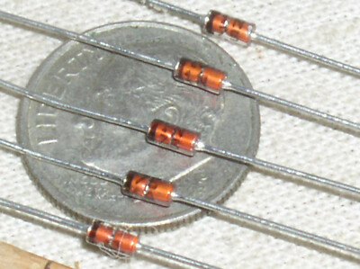 5 NATIONAL 1N751A 5.1V 5 VOLT ZENER REGULATOR DIODE DO35 500MW .5W 1/2 ...