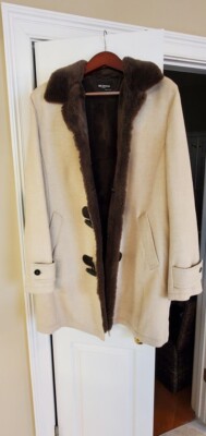 Kiton XL Cream Cashmere/Vicuna Coat w/Beaver Fur Lining, very rare ...