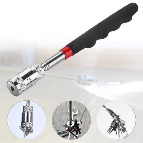 81CM LED Telescopic Magnet Rod Torch Magnetic Pickup Tool Extendable ...