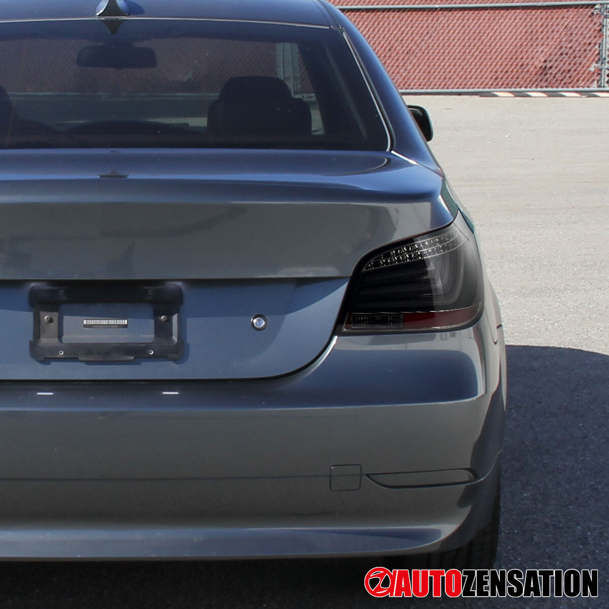 Fit 2004-2007 BMW E60 525i 530i 550i Black Smoke LED Bar Tail Lights ...